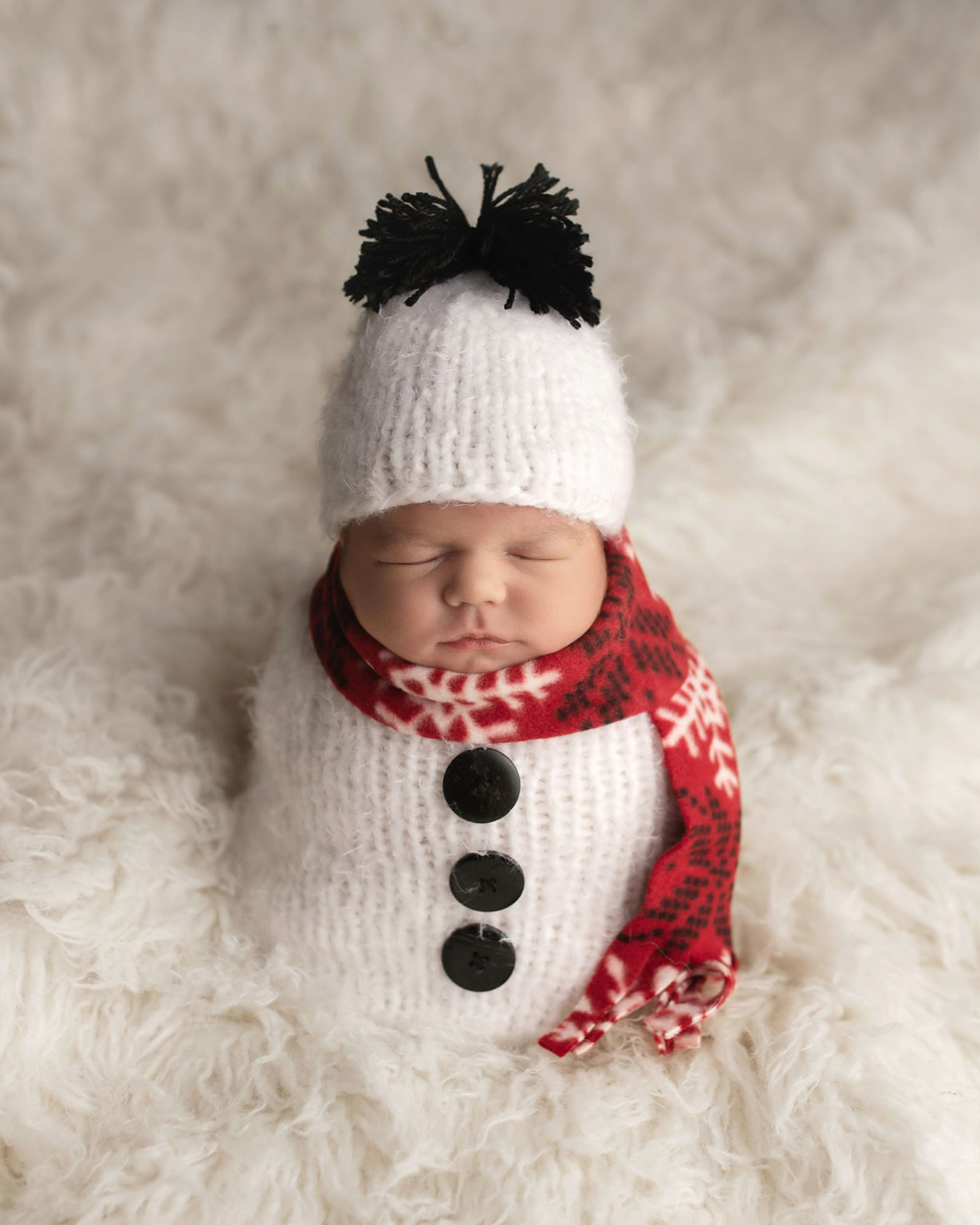 Cute Little Snowman | Boston Newborn Photographer